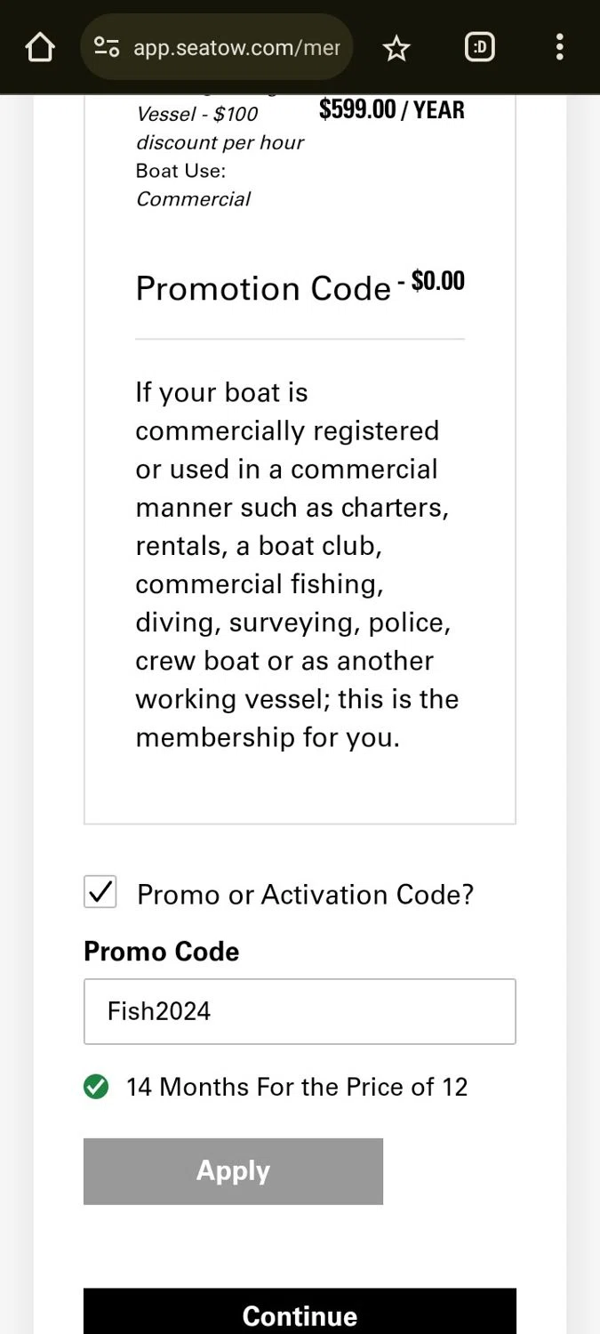 Sea Tow Promo Codes - 10% Off | September 2024