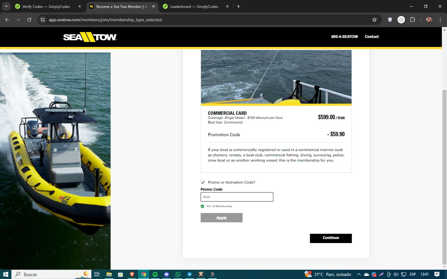 Sea Tow Promo Codes - 10% Off | September 2024