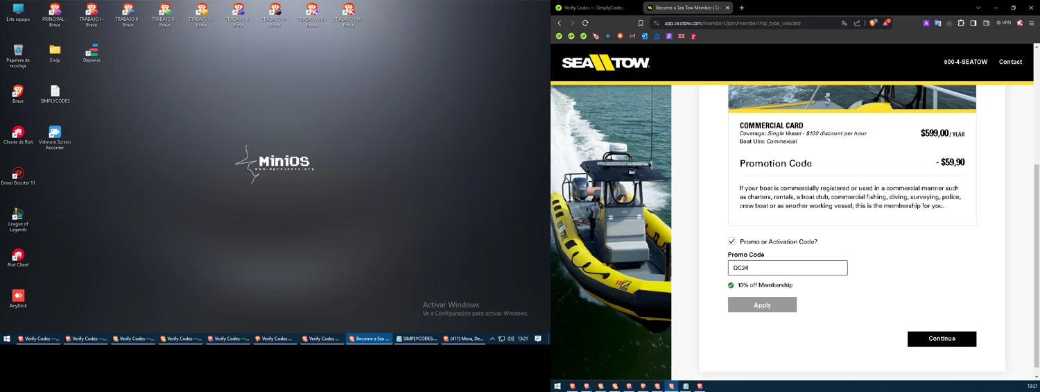 Sea Tow Promo Codes - 10% Off | August 2024