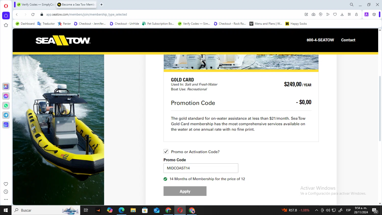 Sea Tow Promo Codes - 10% Off | January 2025