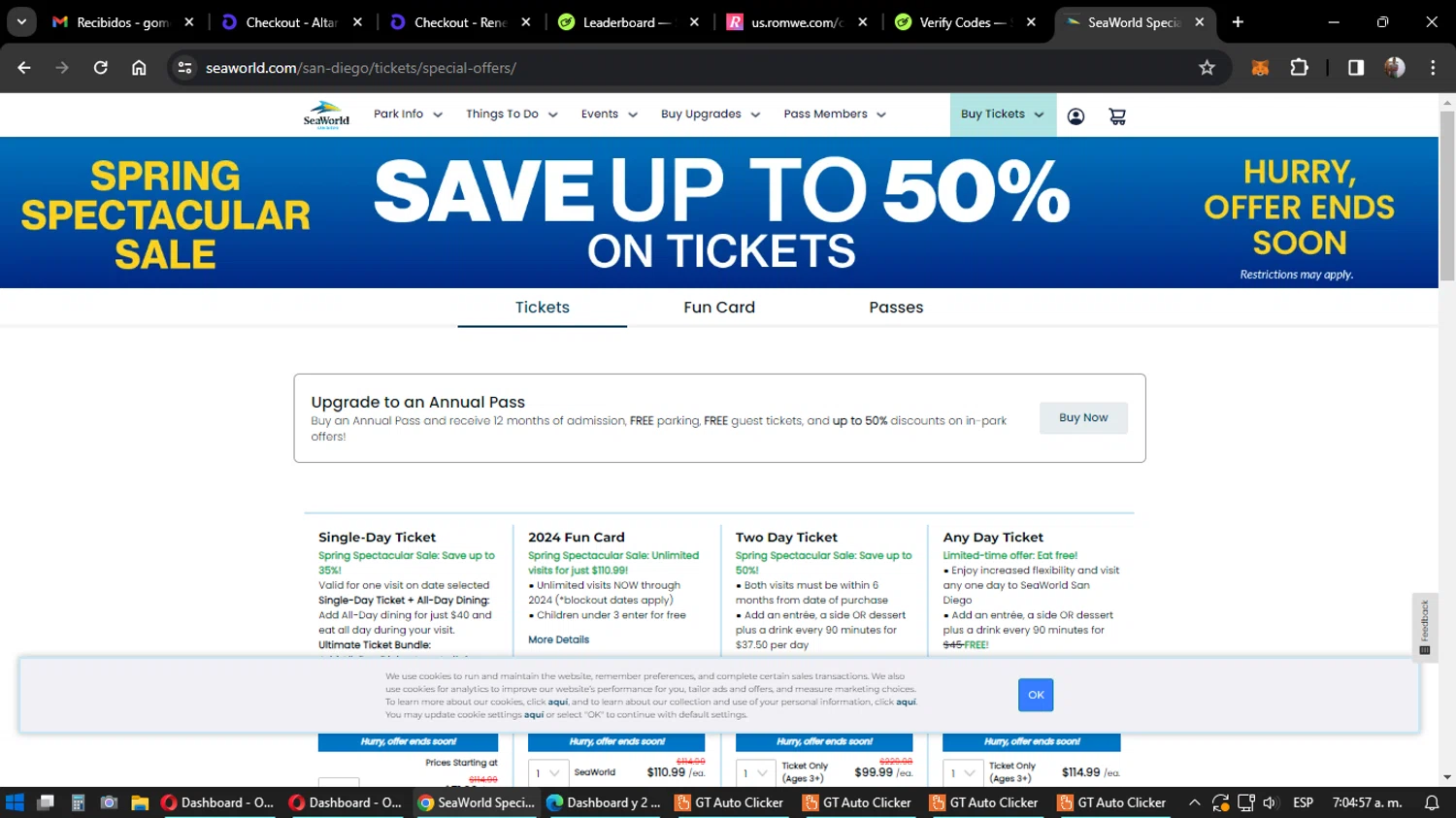 SeaWorld Promo Codes - 50% Off | January 2025