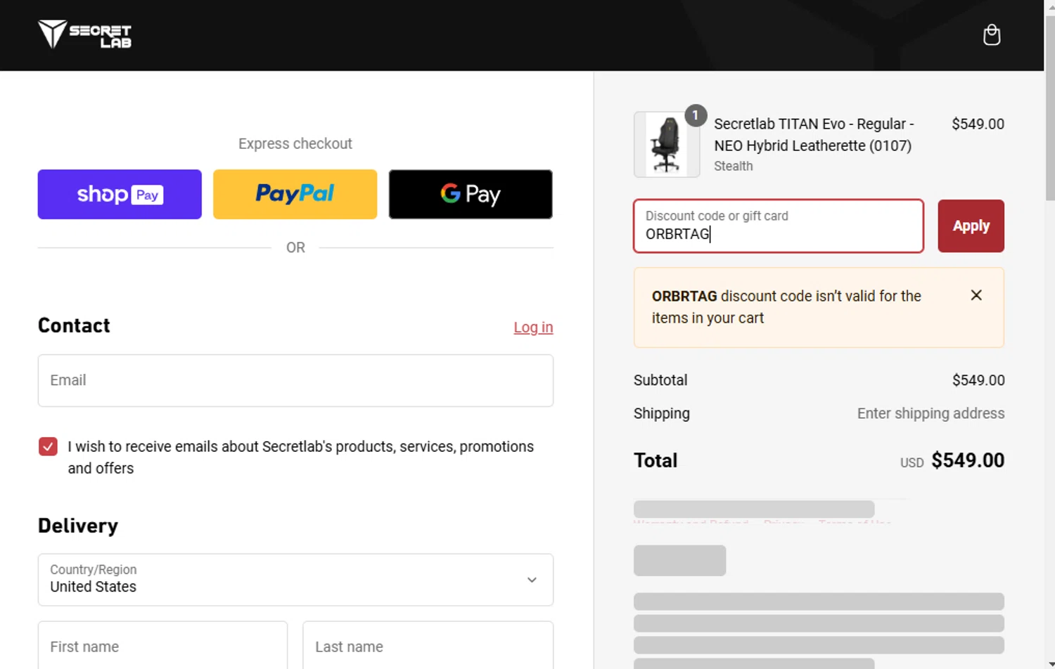 Secretlab Discount Codes (4 Verified) - $60 Off Jan 2025
