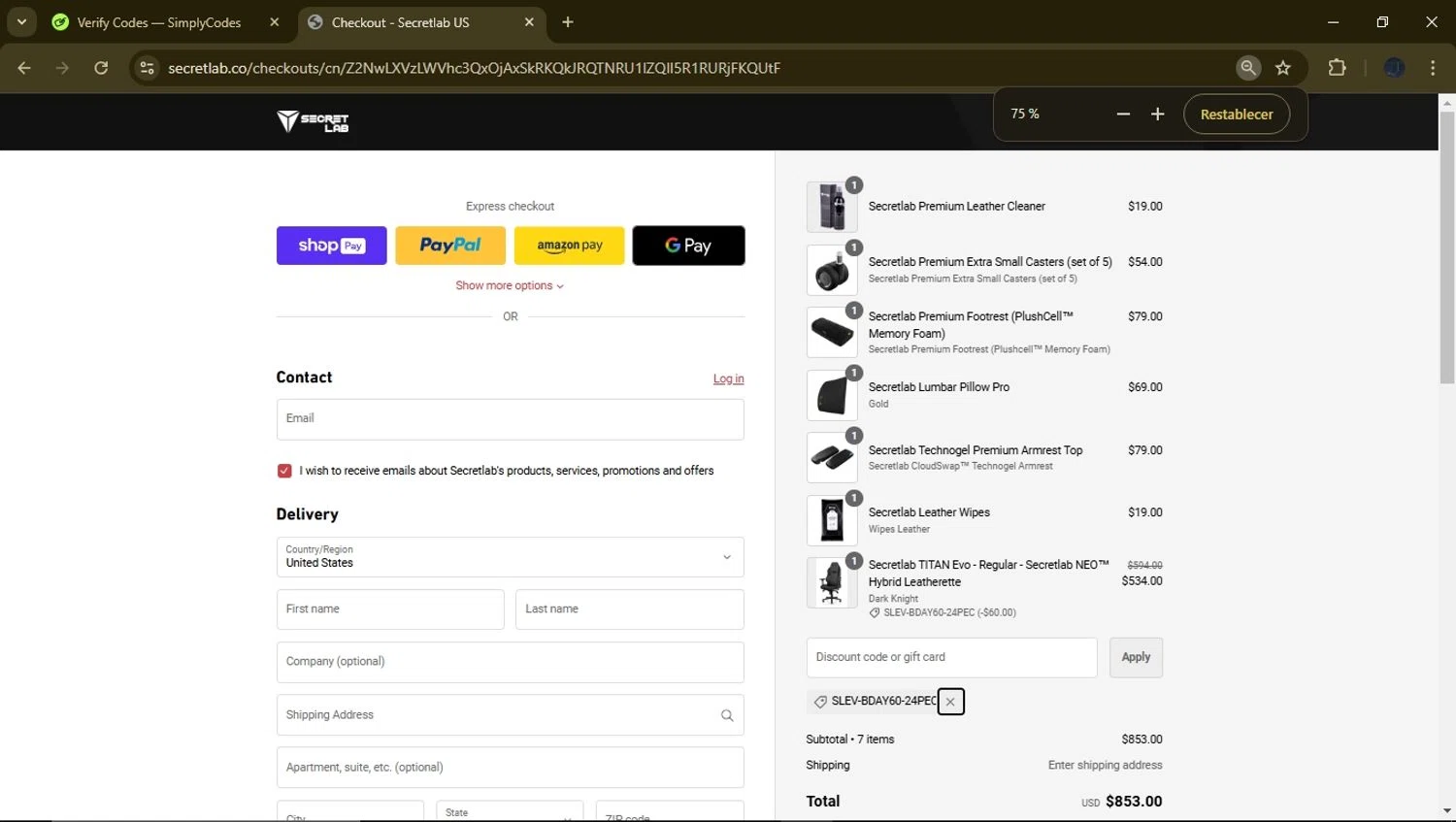 Secretlab Discount Codes - $60 Off | December 2024