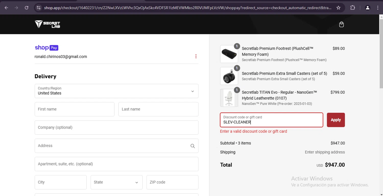 Secretlab Discount Codes (4 Verified) - $60 Off Jan 2025