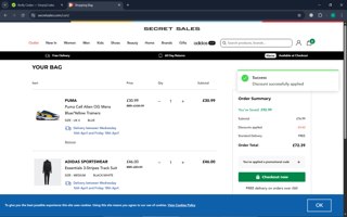 Secret Sales Discount Codes (9 Verified) - 10% Off Apr 2025