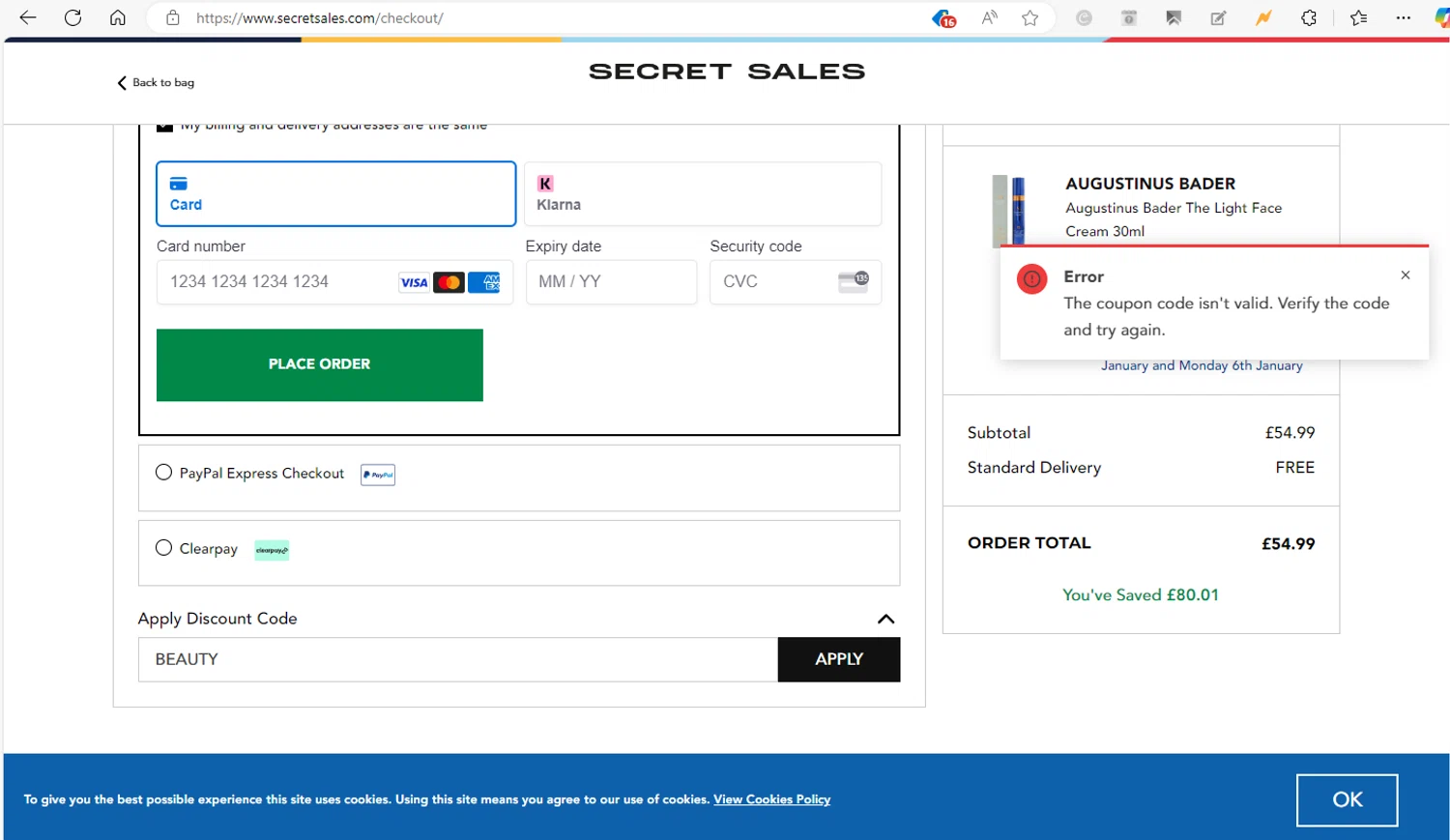 Secret Sales Discount Codes - $1 Off | January 2025