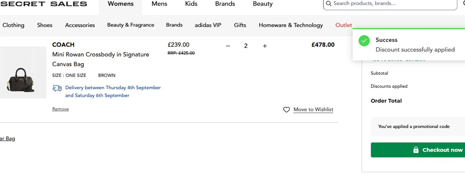 Secret Sales Promo Codes - 10% Off (Verified) Oct 2025