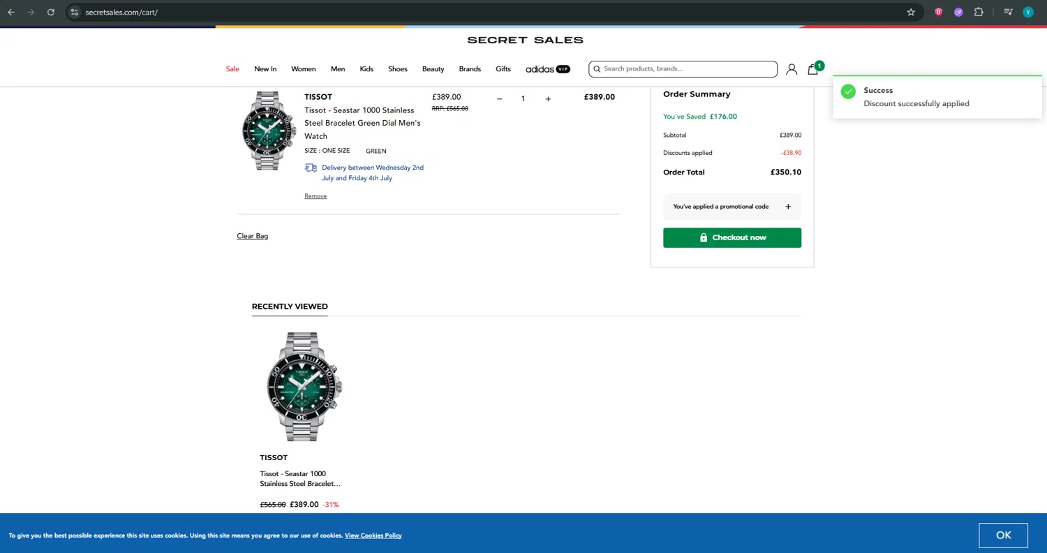 Secret Sales Promo Codes - 10% Off (Verified) Jul 2025