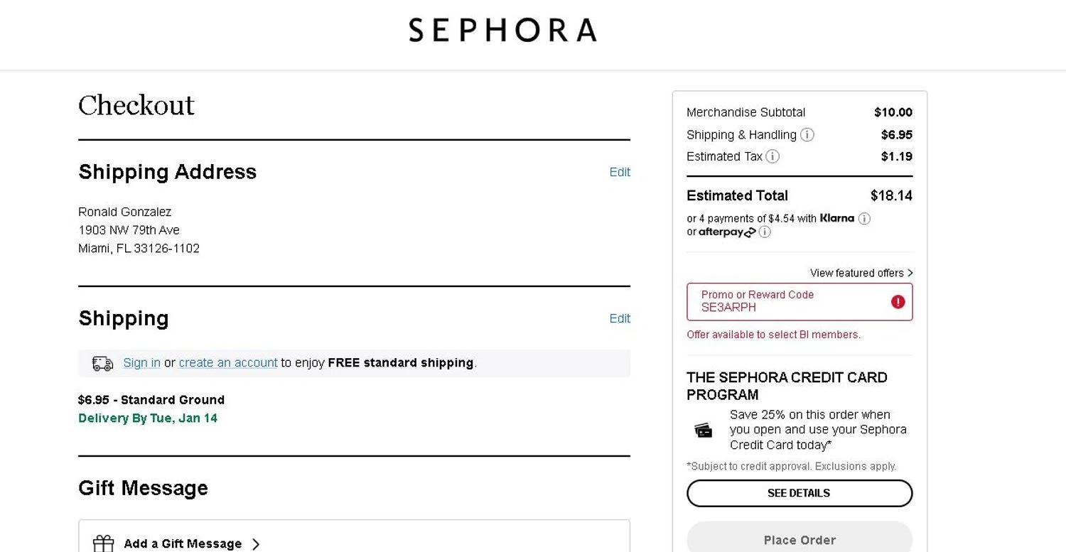 Sephora Promo Codes - 10% Off | January 2025