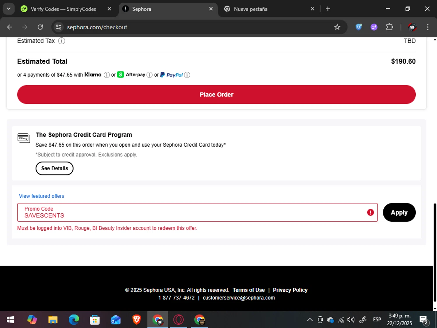 Sephora Promo Codes - 20% Off (3 Verified) Jan 2026