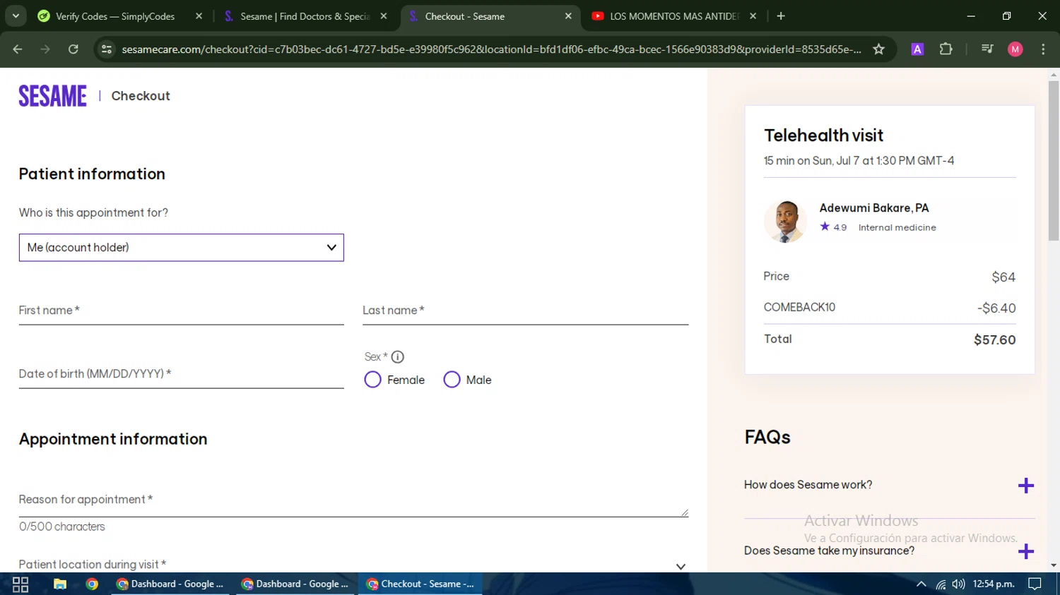 Sesame Care Promo Codes – 20% Off | July 2024