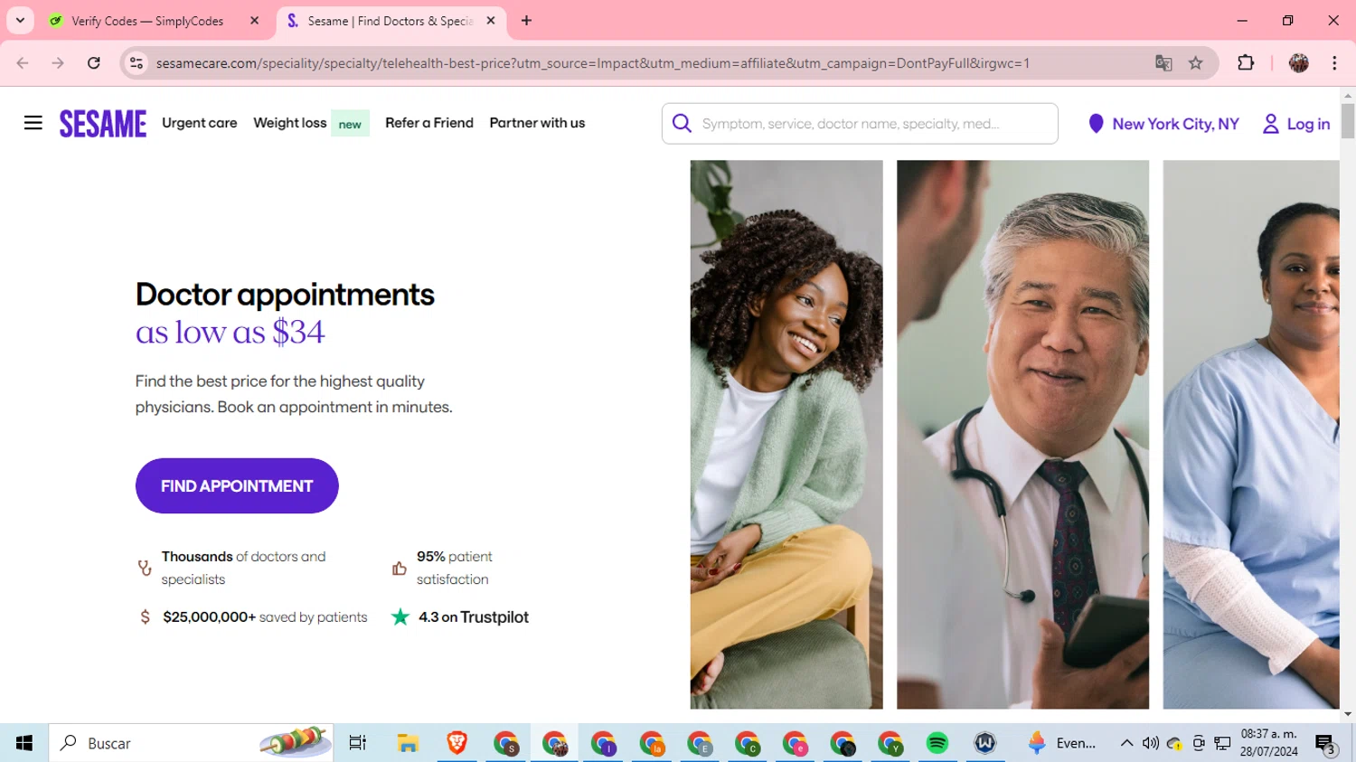 Sesame Care Promo Codes - 26% Off Coupon Codes in August 2024 | SimplyCodes