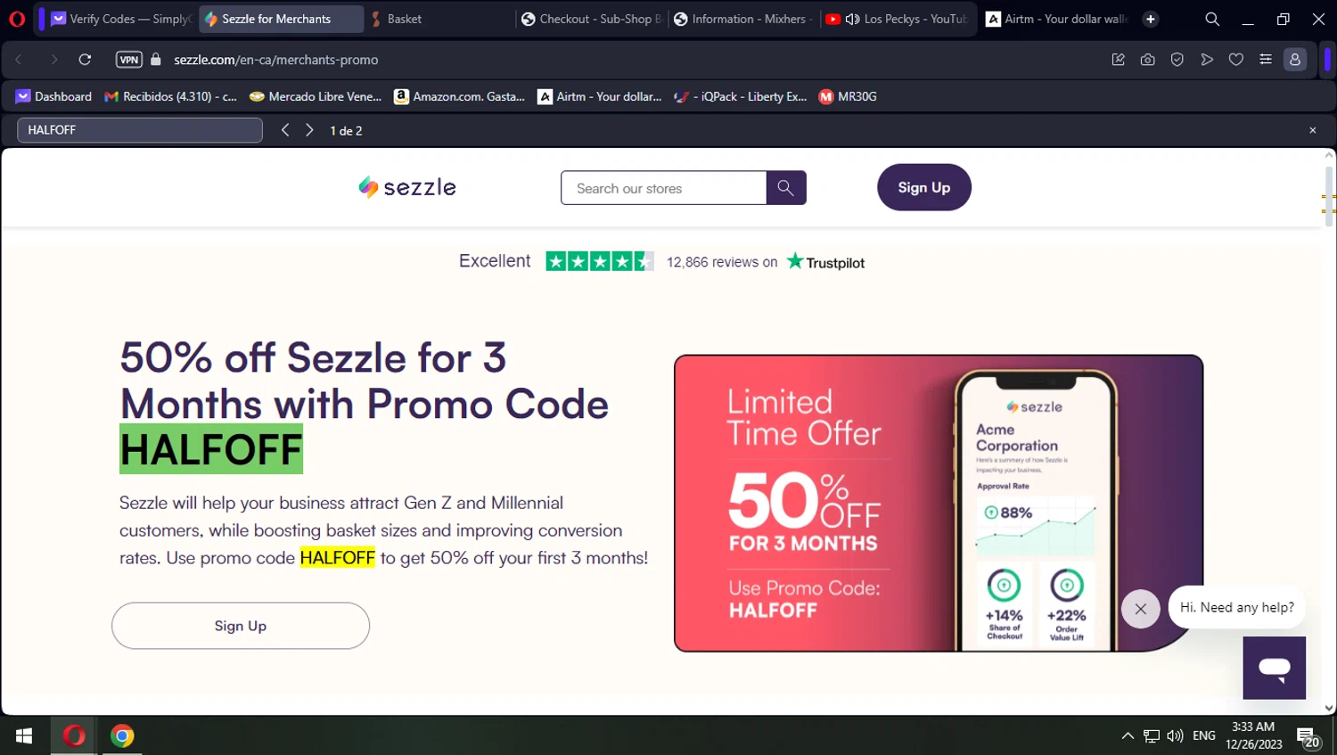 Sezzle Promo Codes - $10 Off | September 2024