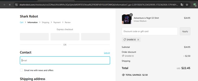 Shark Robot Discount Codes (1 Verified) - 10% Off Mar 2025