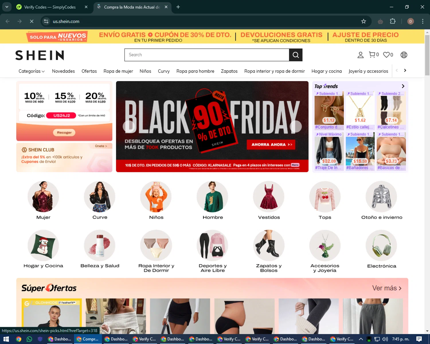 SHEIN Coupon Codes & Black Friday 2024 Deals - 25% Off