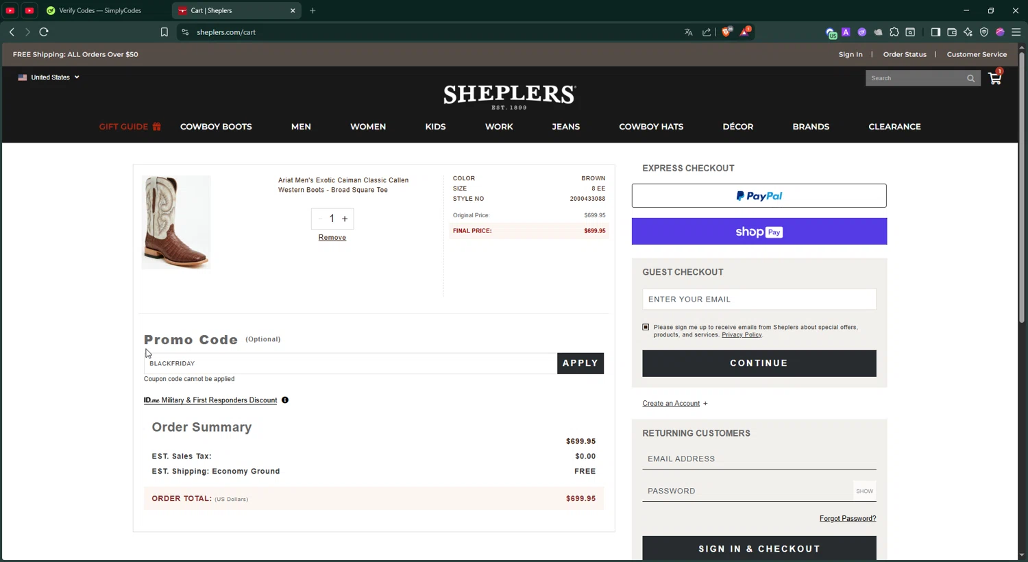 Sheplers Promo Codes - 10% Off Sitewide Coupons Jan 2026