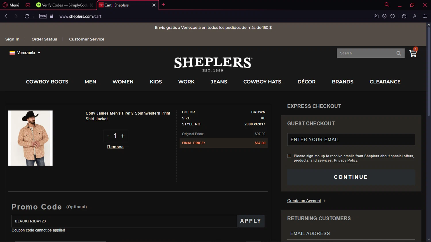 Sheplers Promo Codes - $20 Off Coupons Sep 2025