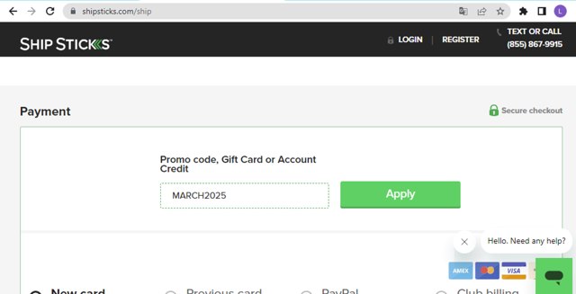 Ship Sticks Promo Codes (6 Verified) - 20% Off Mar 2025