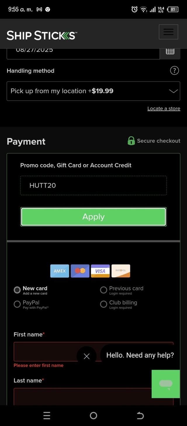 Ship Sticks Promo Codes (18 Verified) - 20% Off Sep 2025
