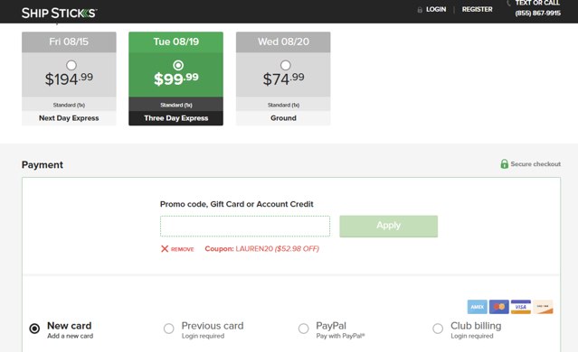 Ship Sticks Promo Codes (16 Verified) - 20% Off Aug 2025