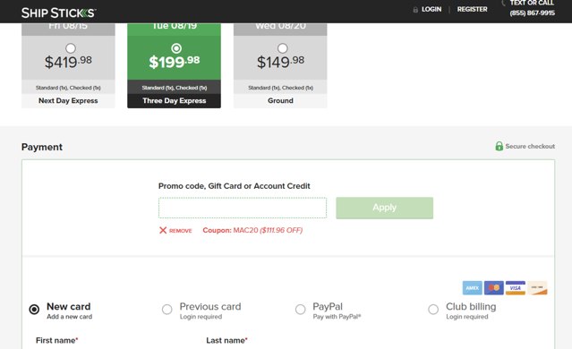 Ship Sticks Promo Codes (16 Verified) - 20% Off Aug 2025