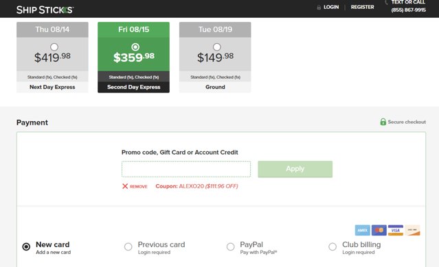 Ship Sticks Promo Codes (16 Verified) - 20% Off Aug 2025