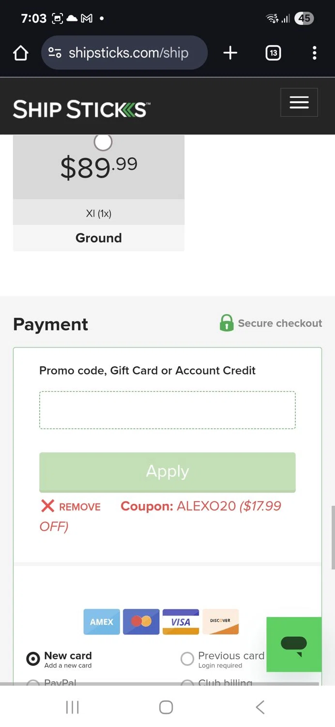 Ship Sticks Promo Codes - 20% Off (14 Verified) Jan 2026