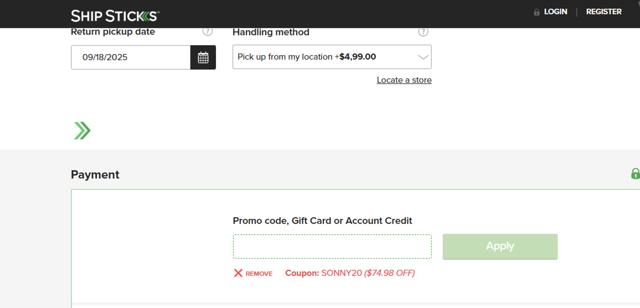 Ship Sticks Promo Codes (18 Verified) - 20% Off Sep 2025