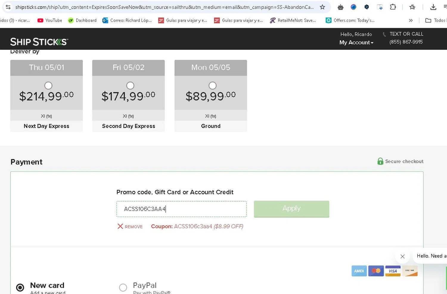 Ship Sticks Promo Codes (3 Verified) - 20% Off May 2025