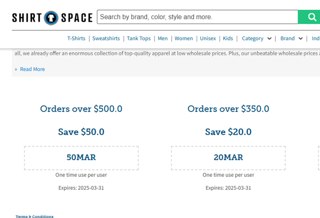 ShirtSpace.com Promo Codes (7 Verified) - $50 Off May 2025