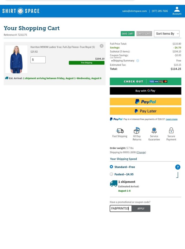 ShirtSpace.com Promo Codes - $50 Off Aug 2025