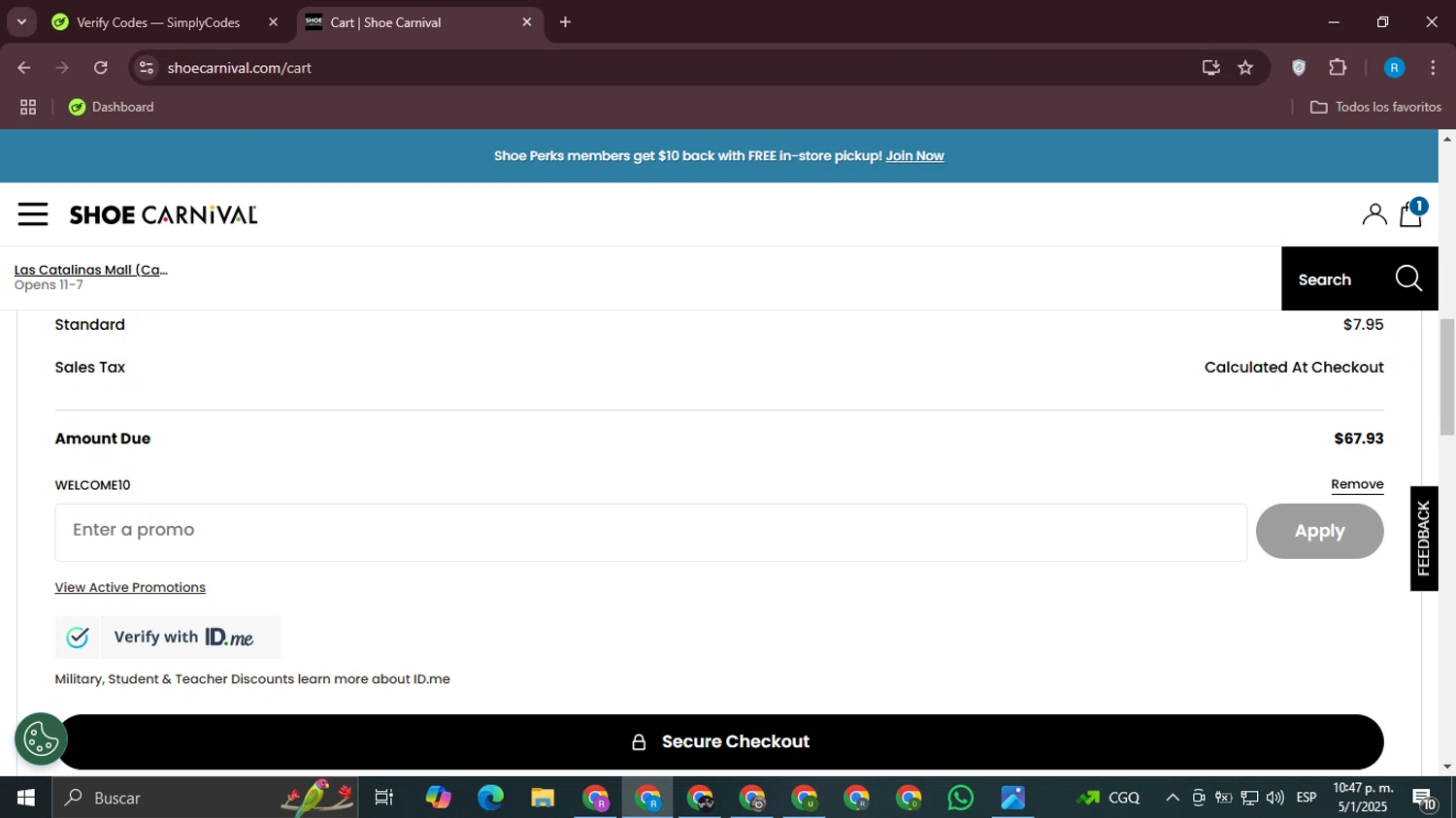 Shoe Carnival Coupon Codes (9 Verified) - $10 Off Jan 2025
