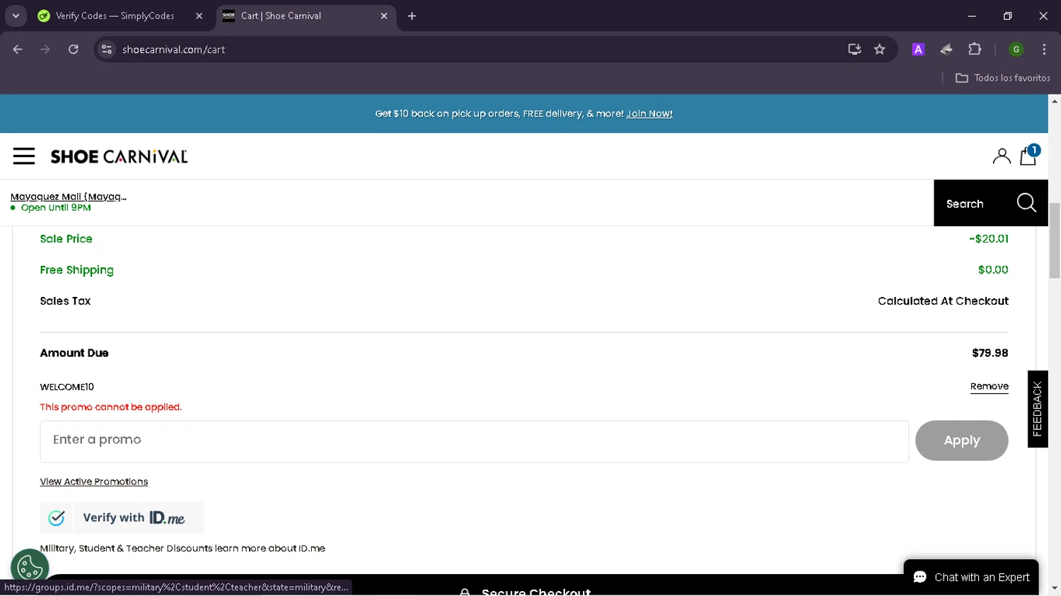 Shoe Carnival Coupons - $10 Off | November 2024
