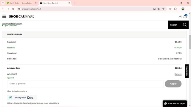 Shoe Carnival Coupons - $10 Off | October 2024