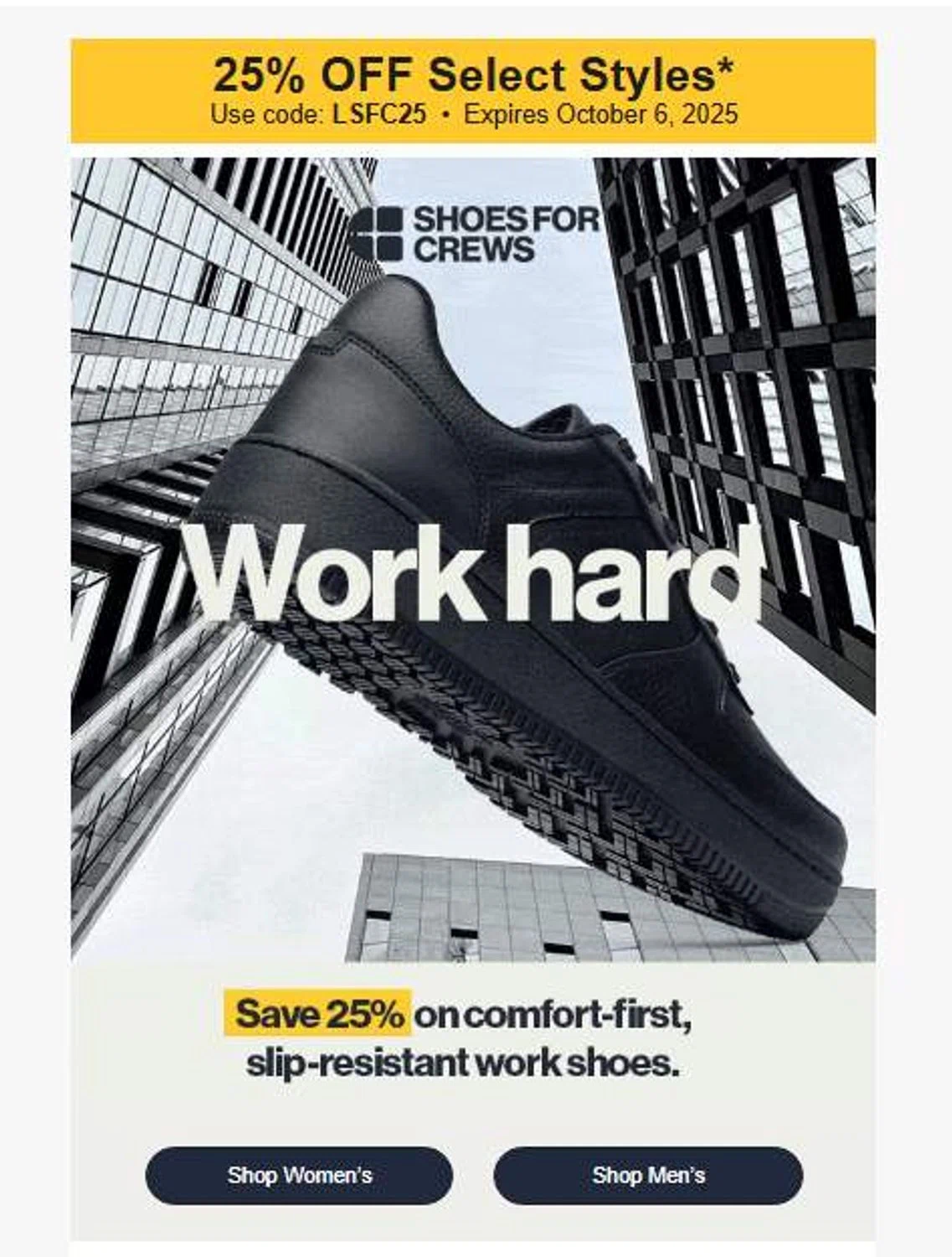 Shoes for Crews Promo Codes - 15% Off Oct 2025