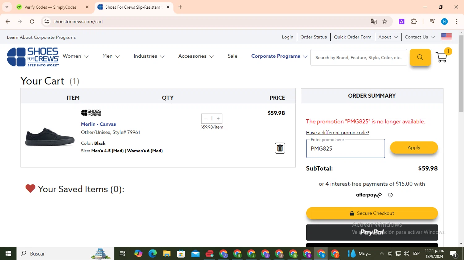 Shoes for Crews Promo Codes - 25% Off | September 2024