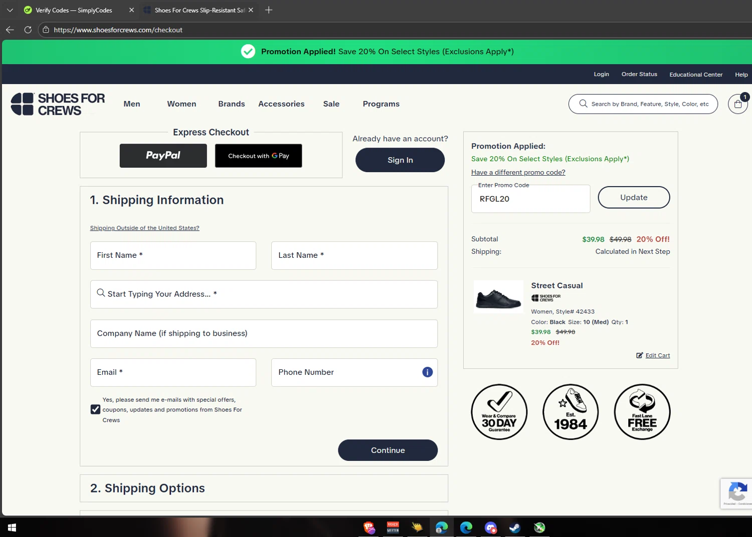 Shoes for Crews Promo Code - 20% Off (Verified) Mar 2026