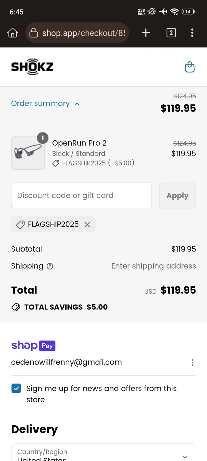 Shokz Promo Codes (1 Verified) - $5 Off + Free Ship Sep 2025