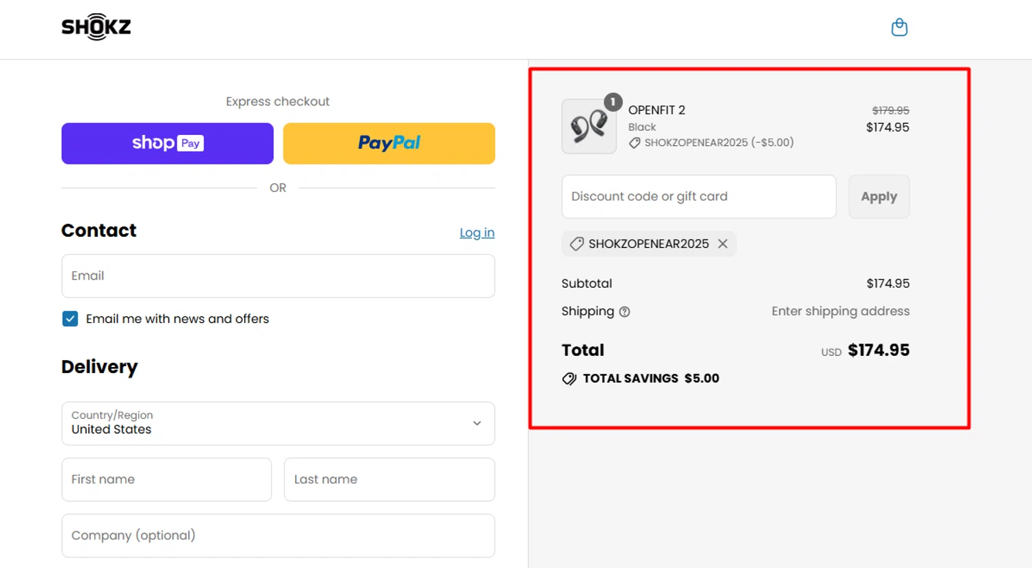Shokz Promo Codes (1 Verified) - $5 Off + Free Ship Sep 2025