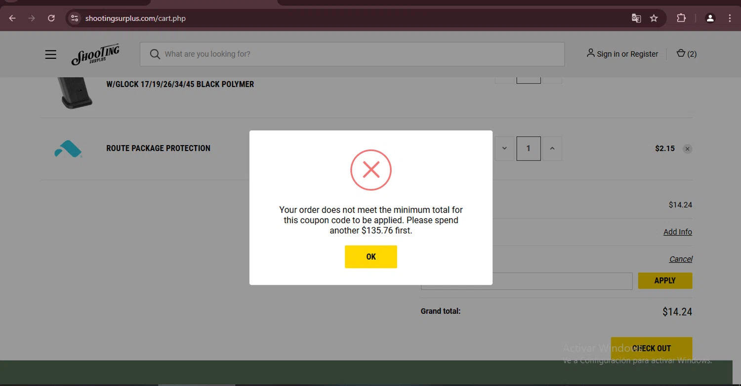 Shooting Surplus Coupons - 5% Off | January 2025