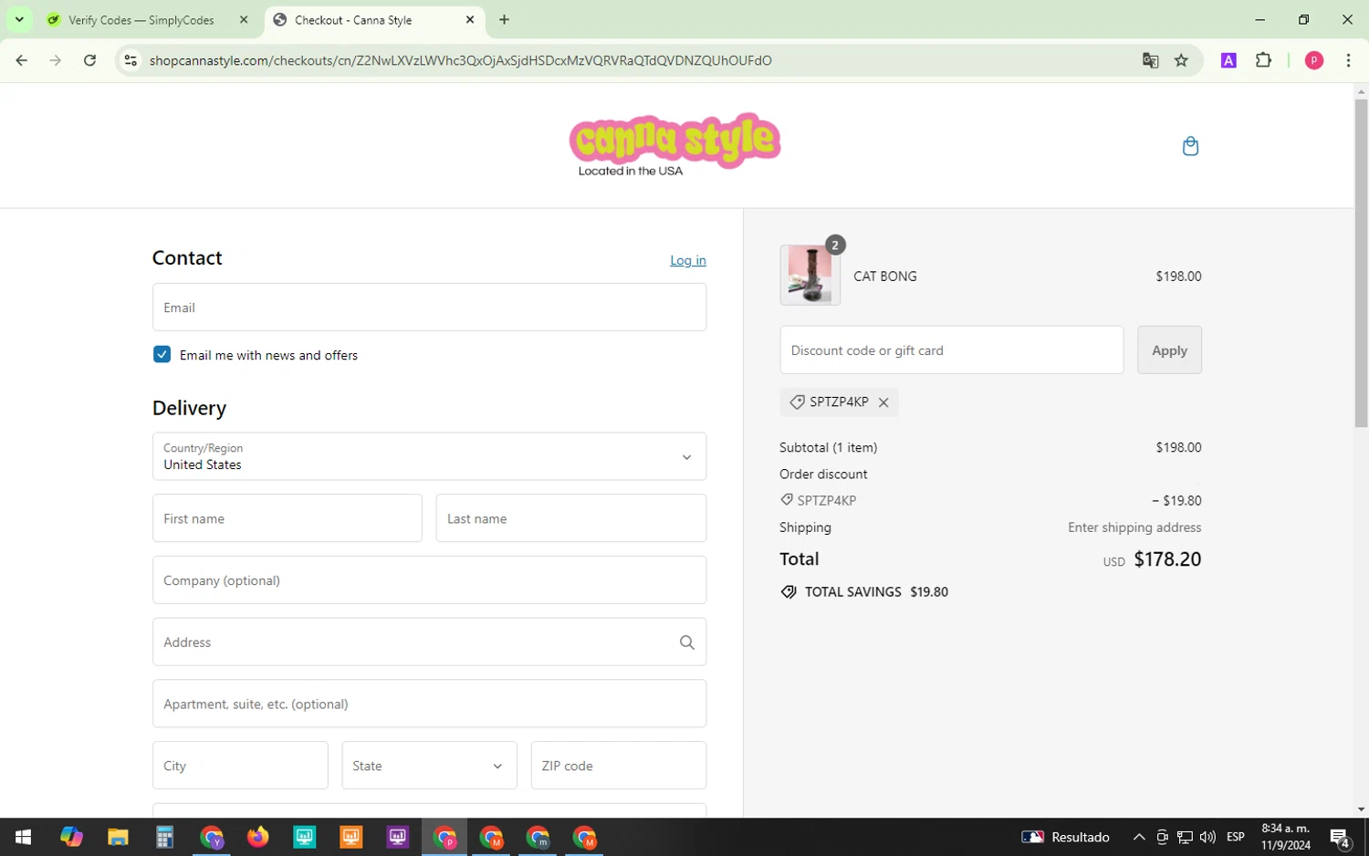 Canna Style Discount Codes - 10% Off | January 2025