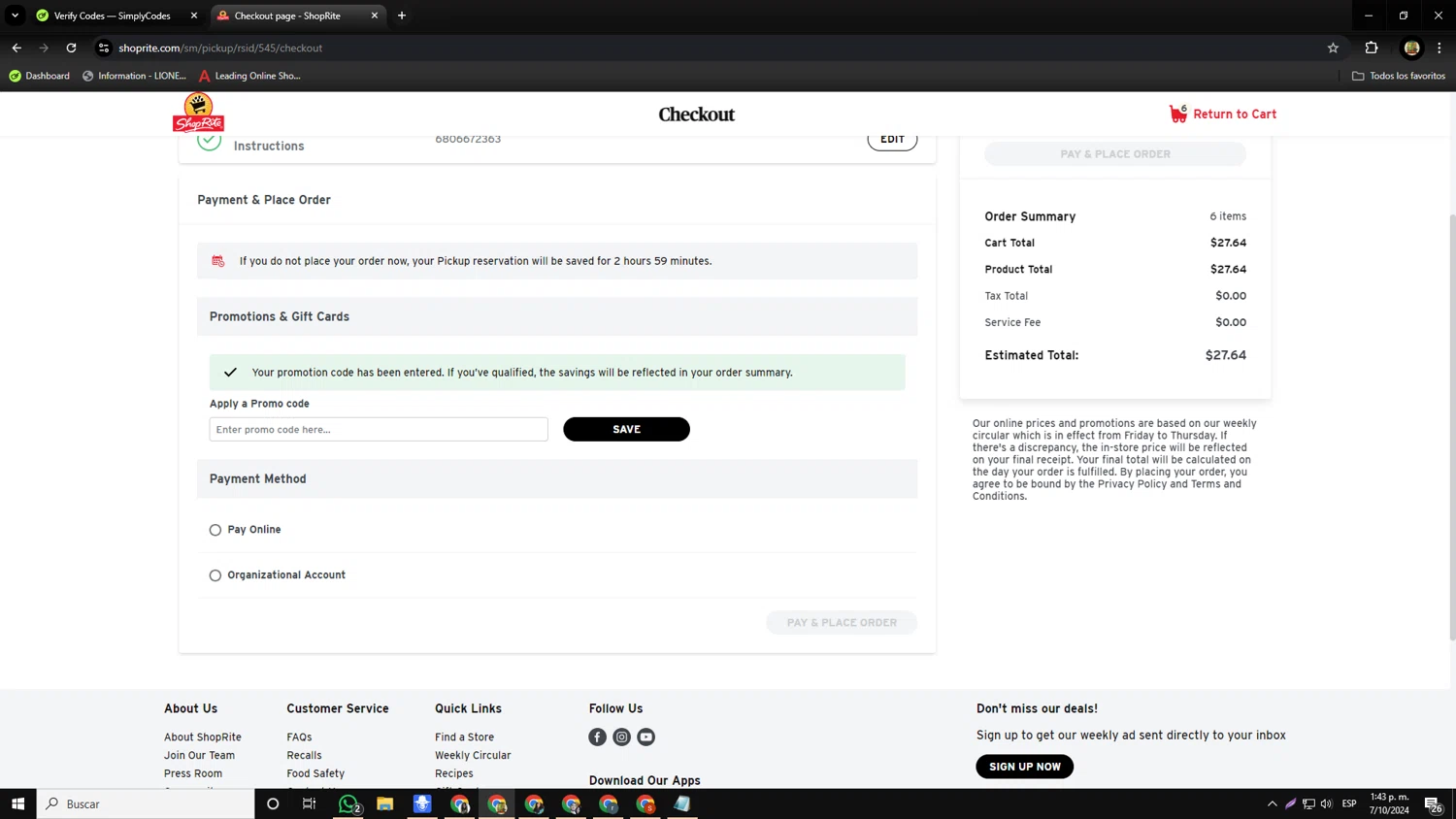 ShopRite Promo Codes & Black Friday 2024 Deals - $10 Off