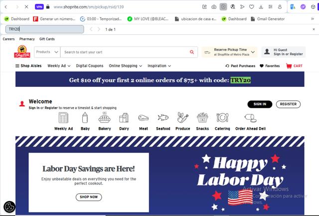 ShopRite Promo Codes (4 Verified) - $10 Off w/Code Sep 2025