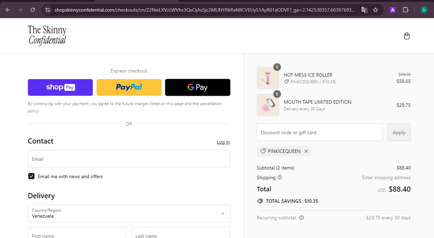 The Skinny Confidential Coupon Codes - 15% Off | October 2024