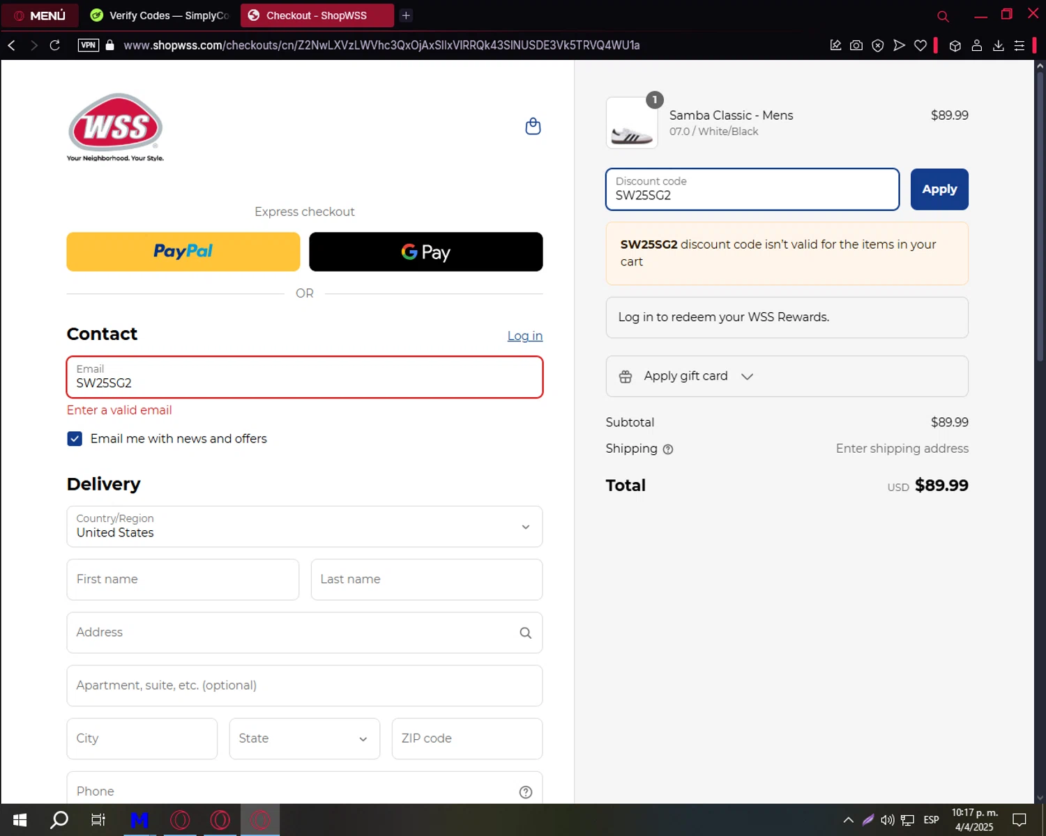 WSS Discount Codes - $20 Off (4 Verified) Sep 2025