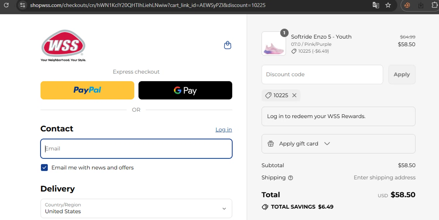 WSS Discount Codes - $20 Off (4 Verified) Oct 2025