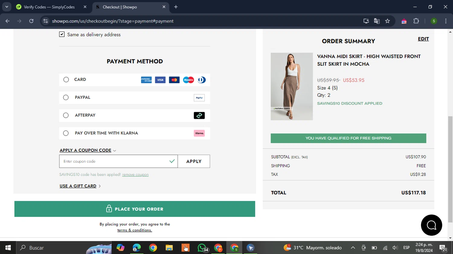 Showpo Coupon Codes - 10% Off | September 2024