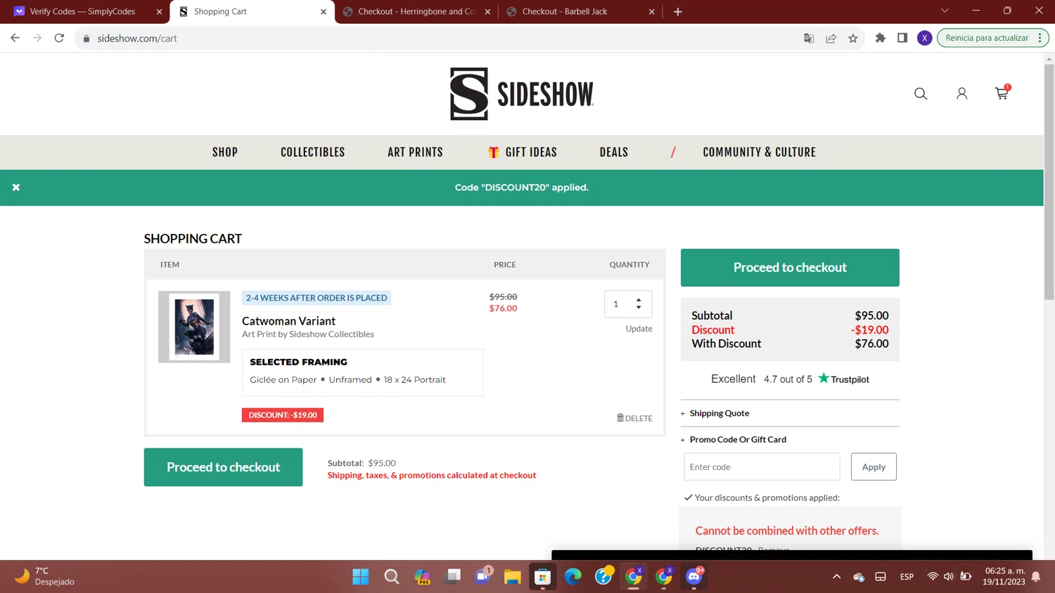 Sideshow Promo Codes – 30% Off | December 2023