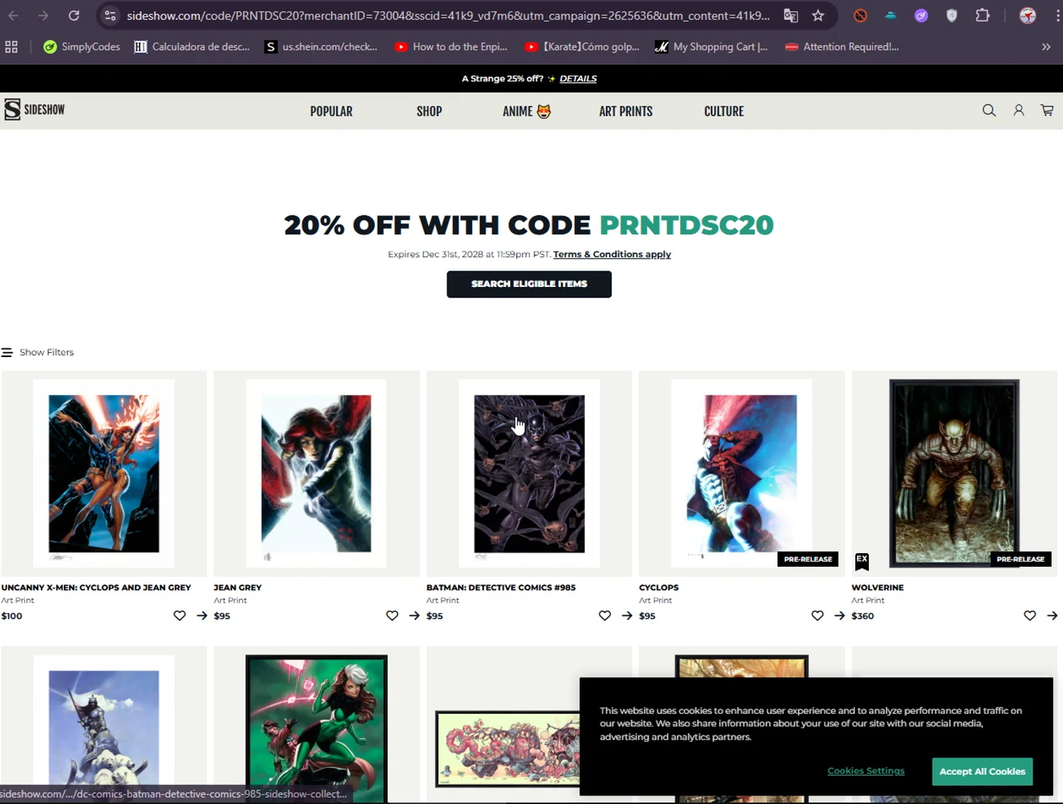 Sideshow Promo Codes - $400 Off (5 Verified) Jan 2026