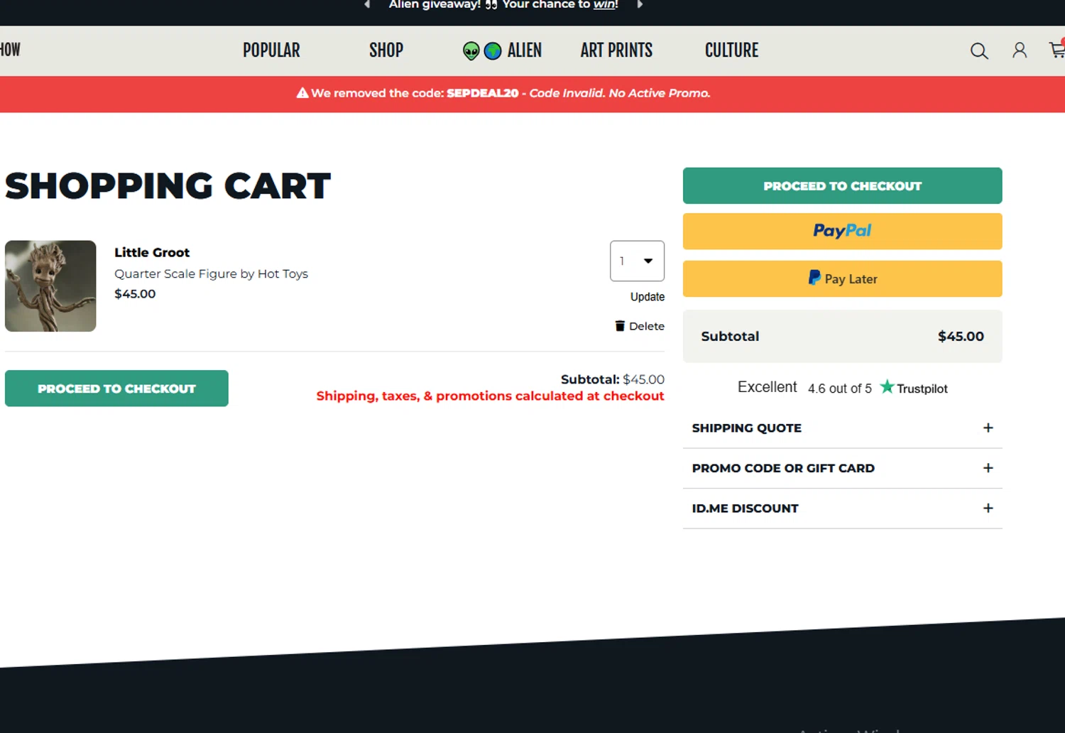Sideshow Discount Codes - 20% Off (4 Verified) Oct 2025